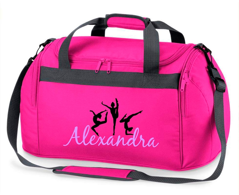 Personalized Sports Bag for Girls | Gymnastics Design Including Name ...