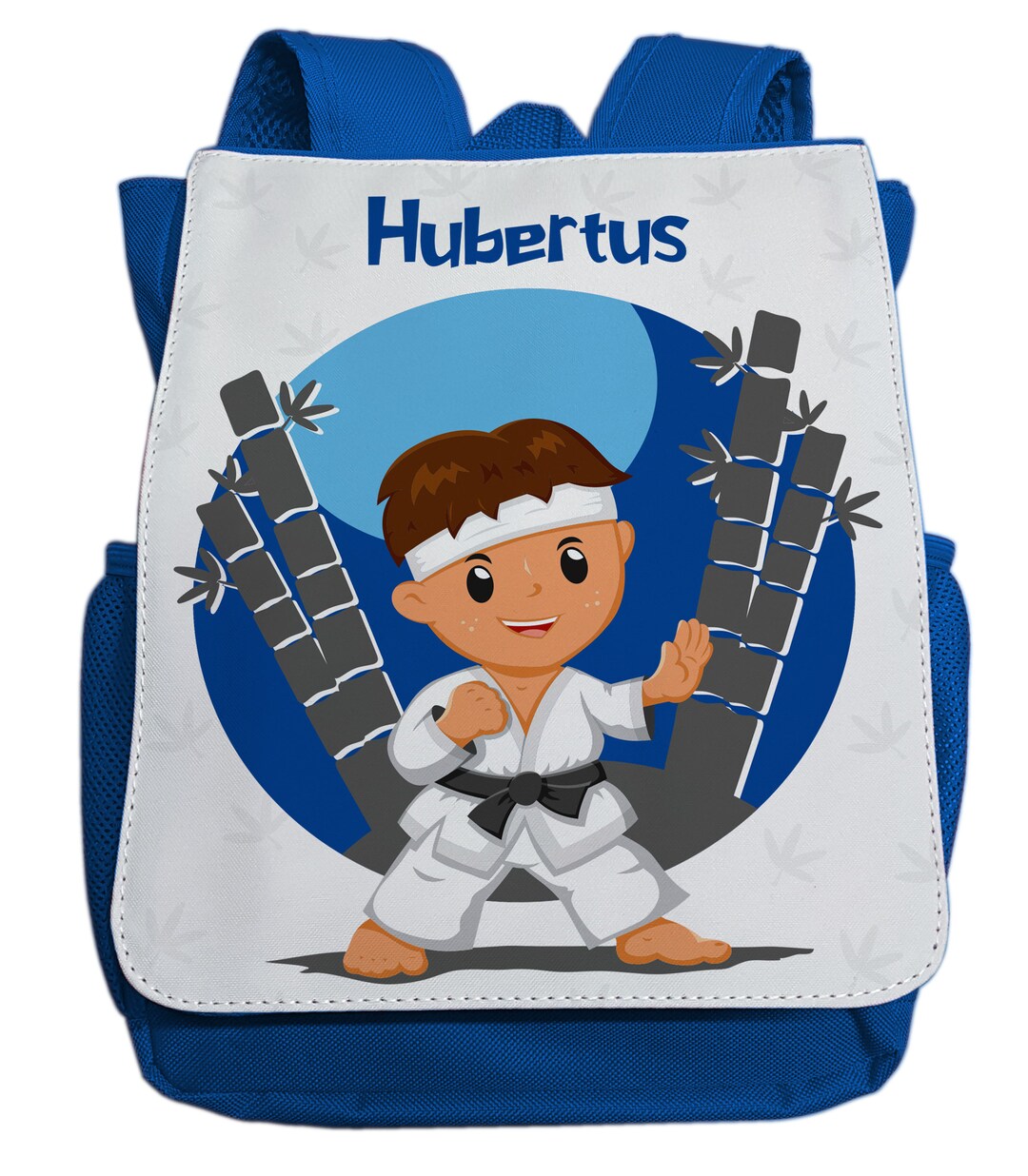 Backpack With Name for Boys | Karate Motif | Cool Kindergarten Backpack ...