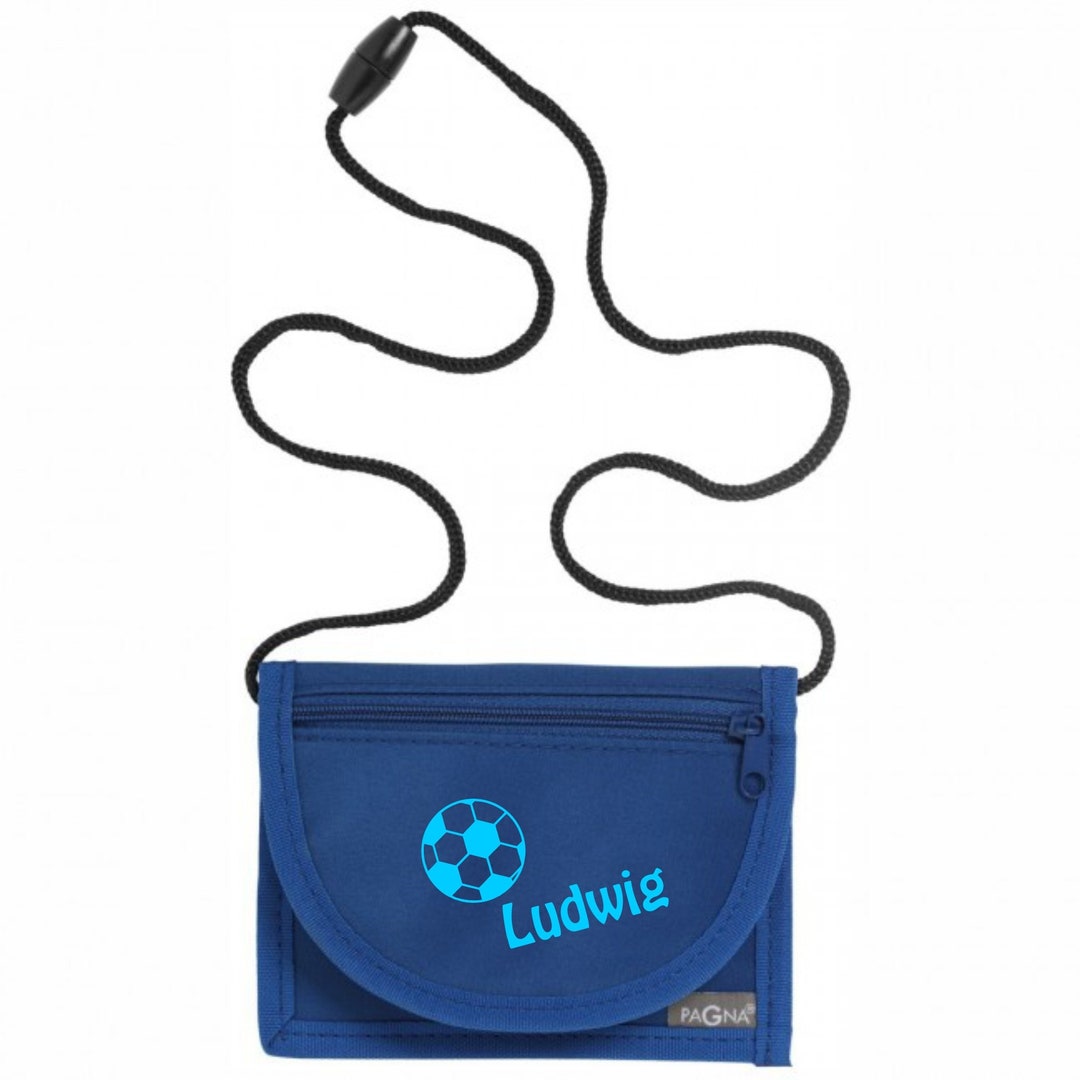 Wallet With Name & Clear Insert | Incl. NAME PRINT | Football Motif ...