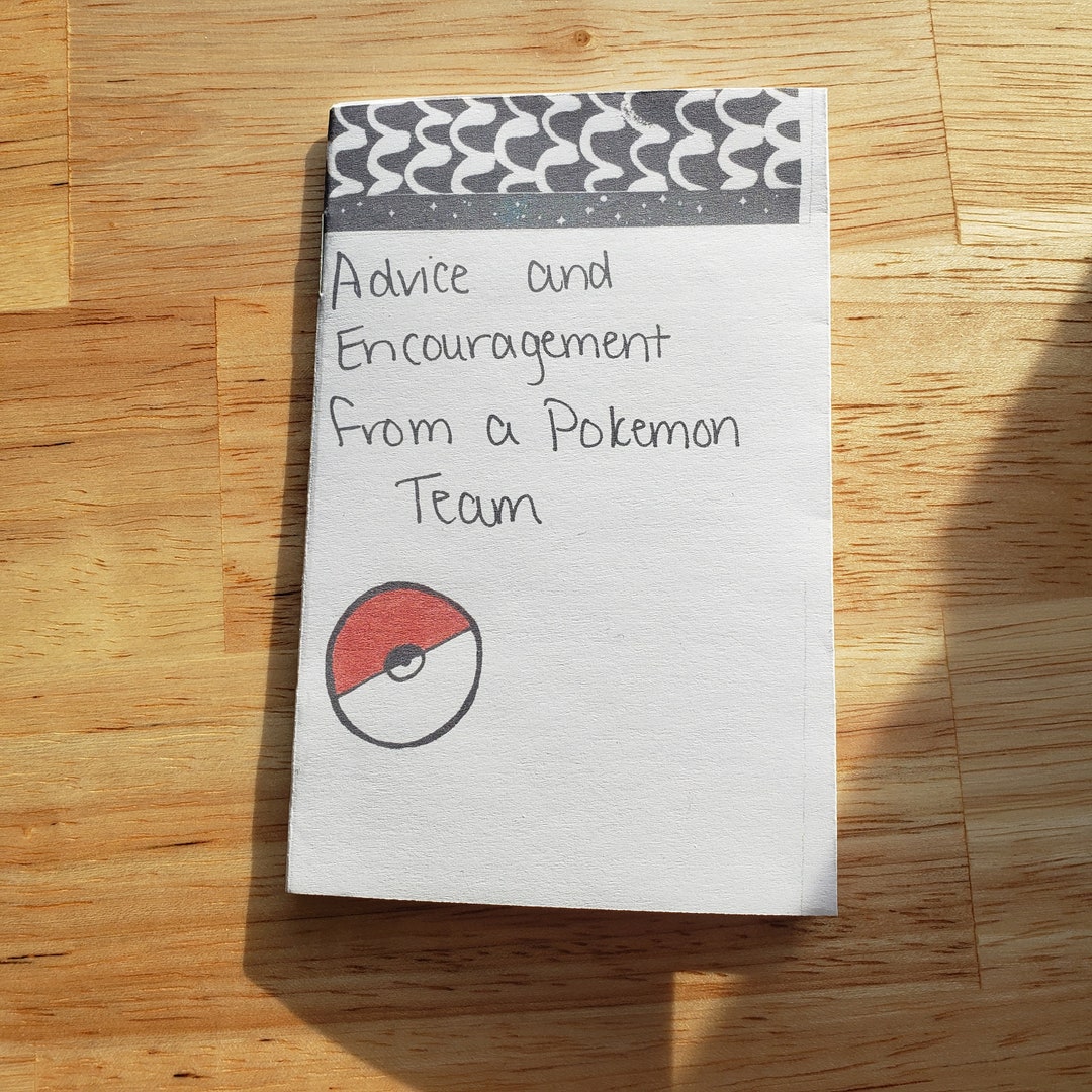 Advice and Encouragement From a Pokemon Team - Etsy