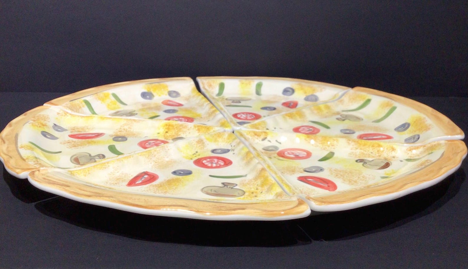 Set of 6 Pizza Slice Plates From Kitchen Prep 201 - Etsy UK
