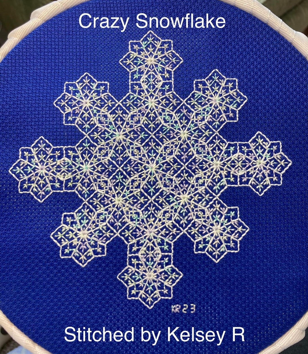 Crazy Snowflake Blackwork Chart - Etsy UK