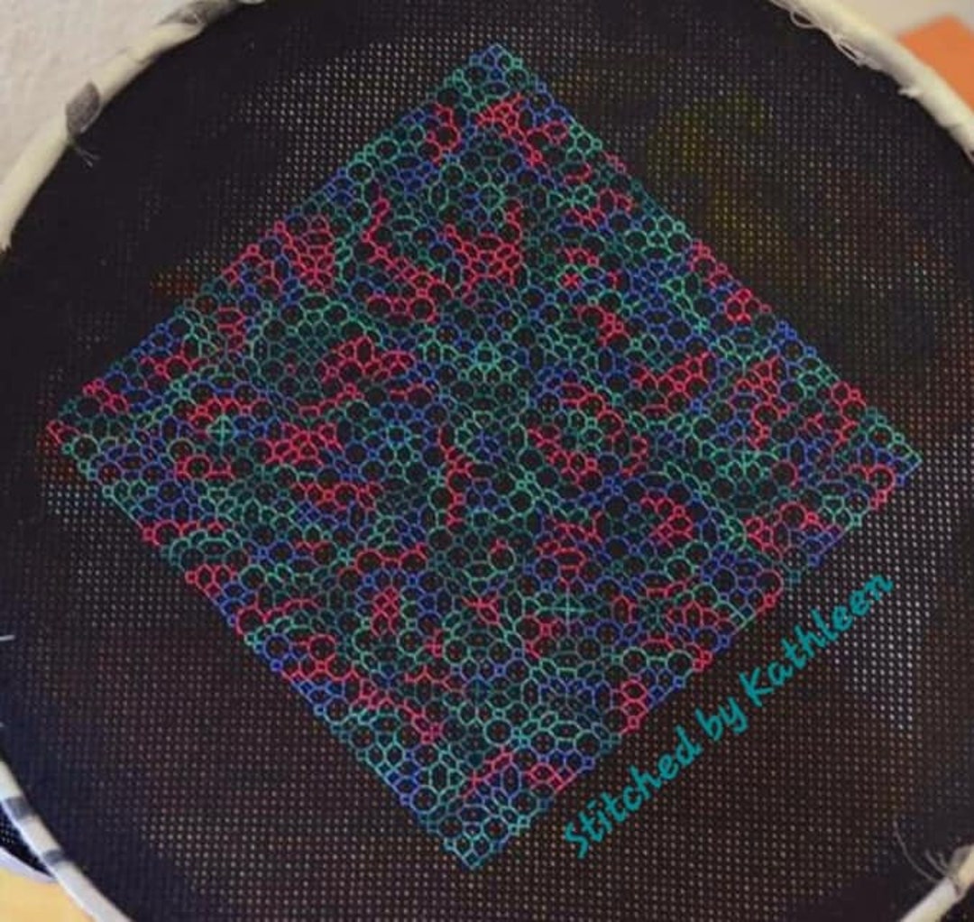 Pebble Lace Blackwork Chart - Etsy