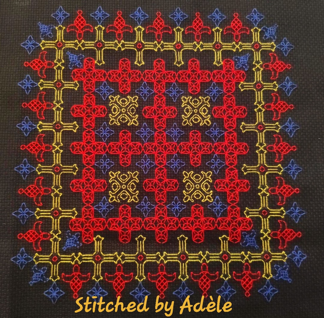 Medieval Crosses Blackwork Chart - Etsy