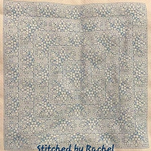 5 Layer Cascading Lace Tiles Blackwork Chart - Etsy