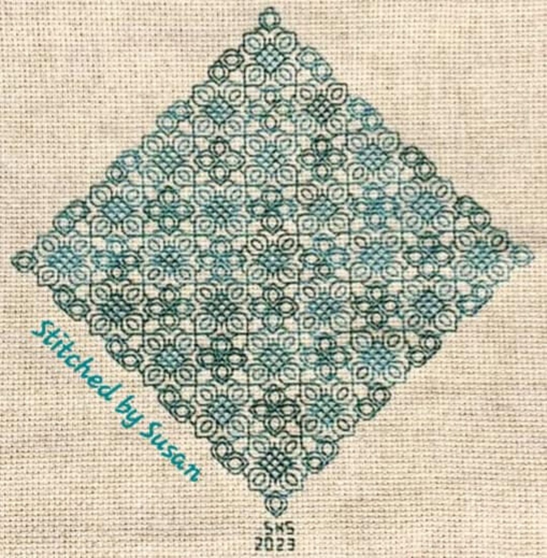 Regal Lace Panel Blackwork Chart - Etsy