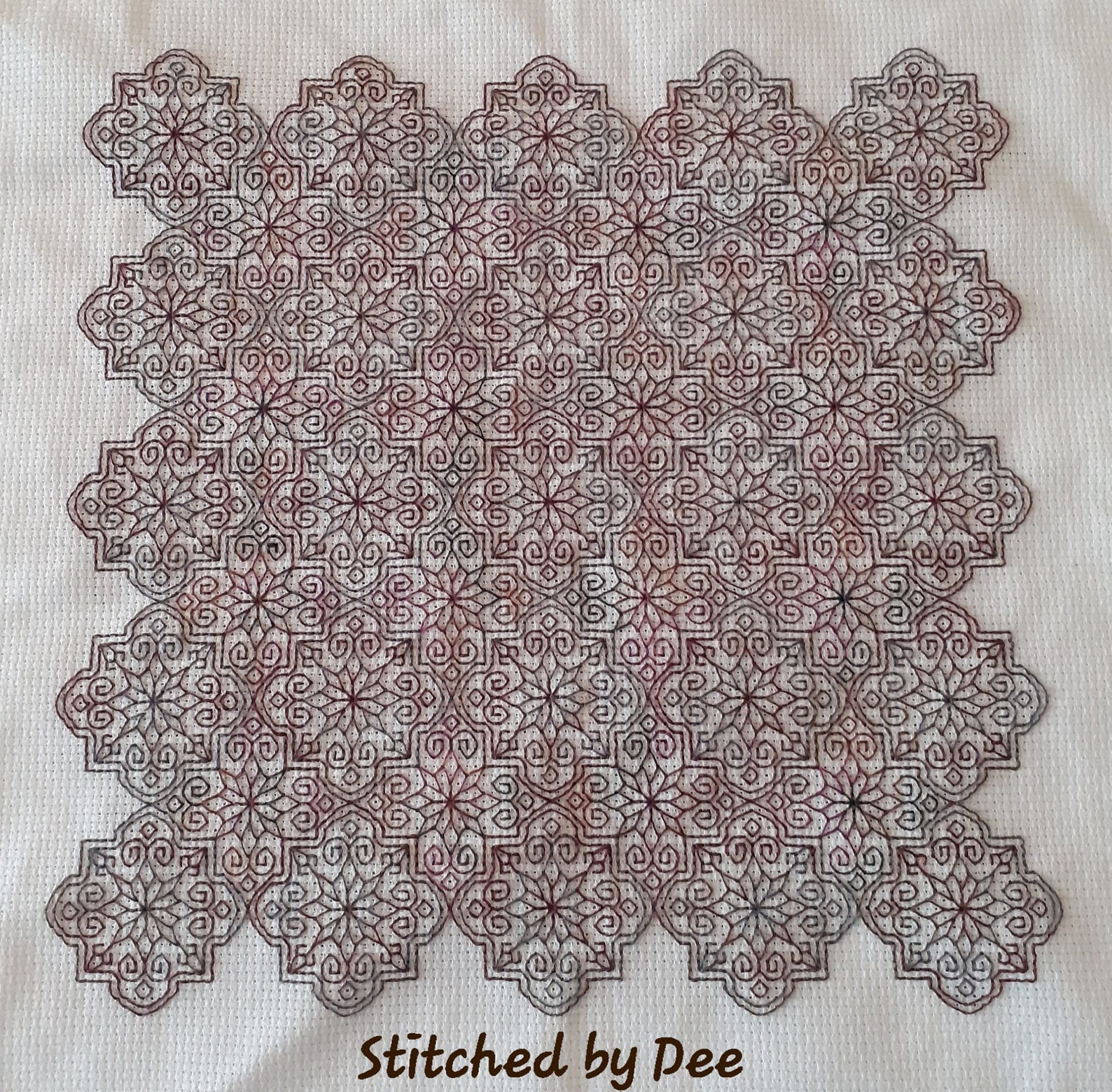 Elegant Fancy Star Tiles Lace Blackwork Chart - Etsy