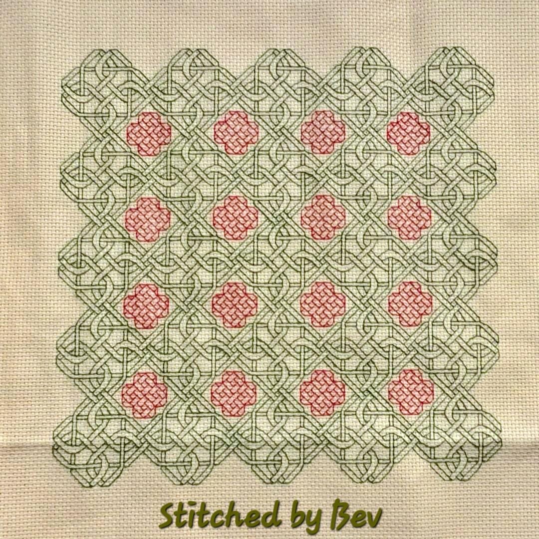 Celtic Knot Squares Blackwork Chart - Etsy
