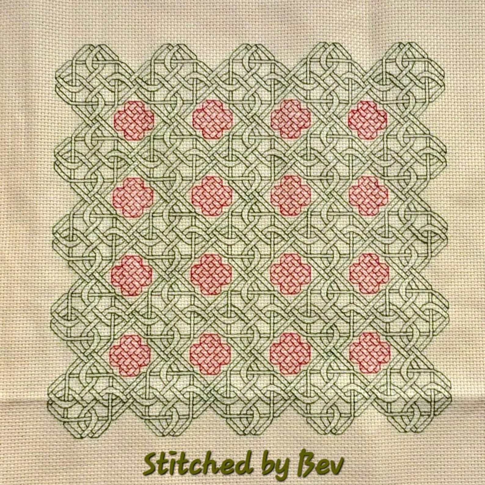 Celtic Knot Squares Blackwork Chart - Etsy