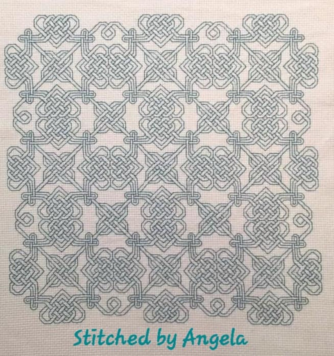 Celtic Knot Hearts Blackwork Chart - Etsy