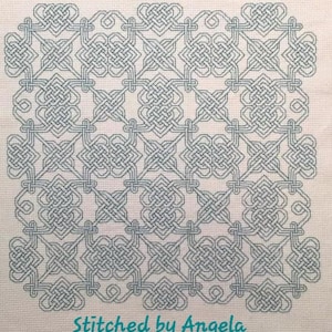 Celtic Knot Hearts Blackwork Chart - Etsy