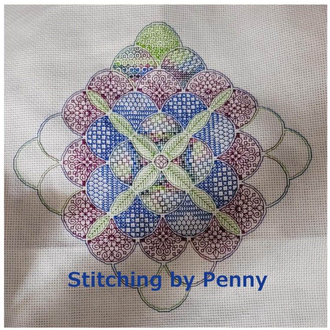 Cascading Circles Blackwork Chart - Etsy