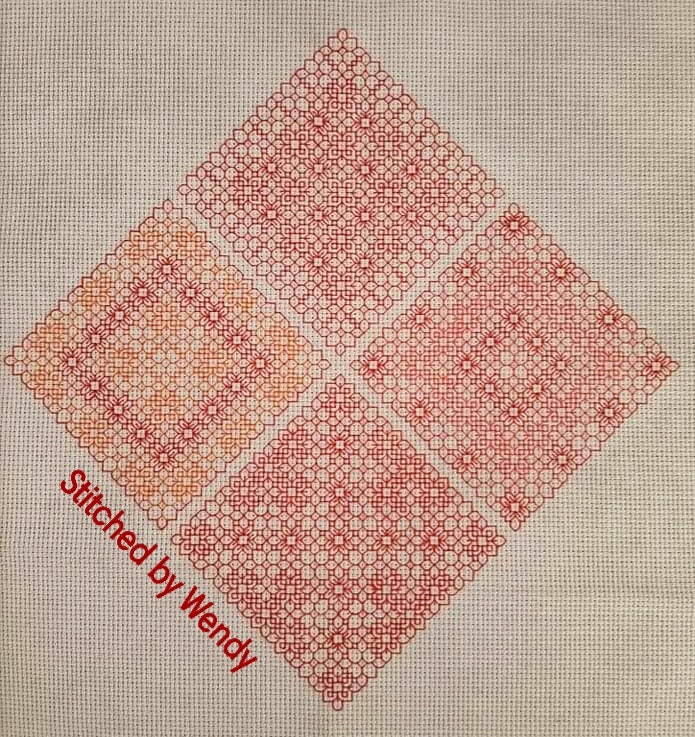 Four Lace Panels Blackwork Chart - Etsy