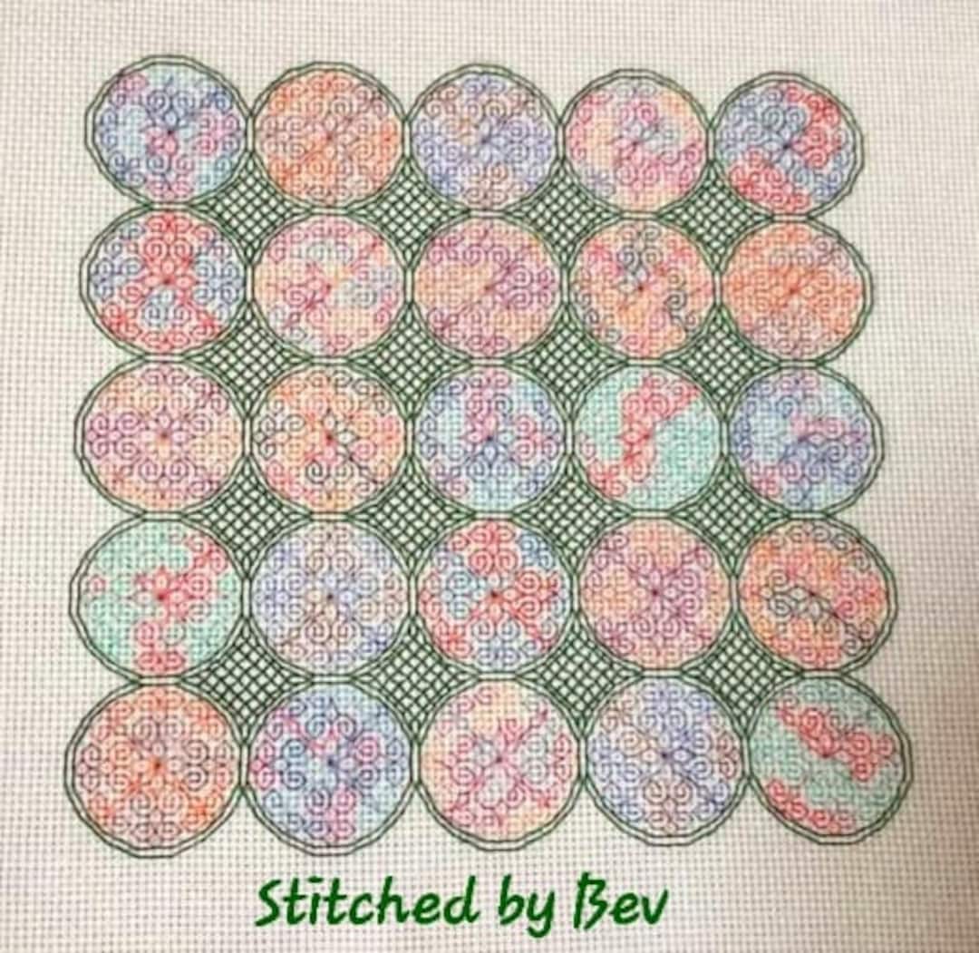 Star Scroll Tiles Lace Blackwork Chart - Etsy