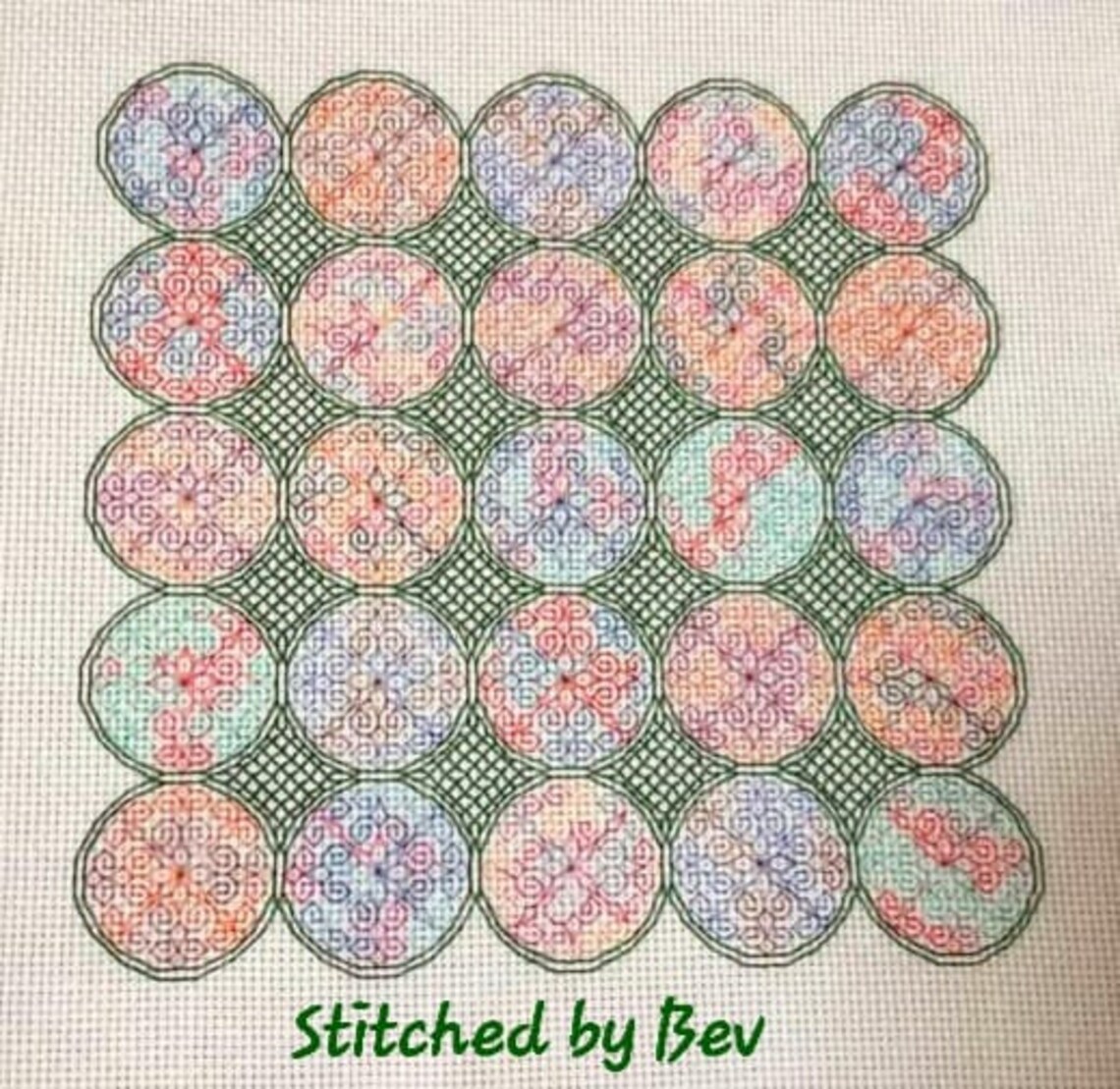 Star Scroll Tiles Lace Blackwork Chart - Etsy