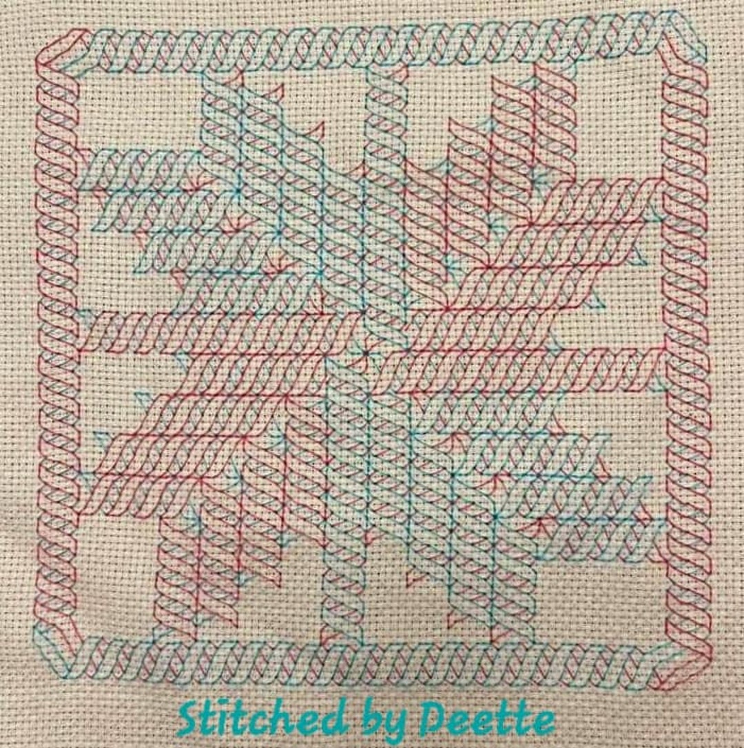 Spirals Blackwork Chart - Etsy