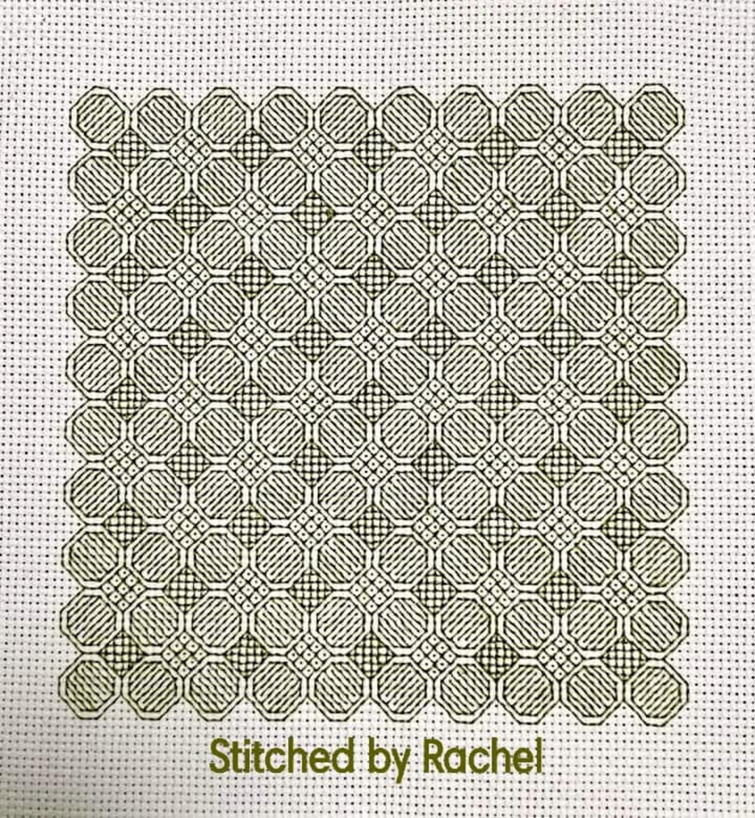 Squares and Circles Blackwork Chart - Etsy