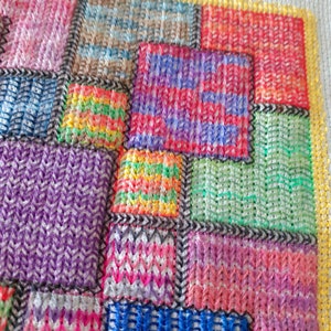 Knitted Patchwork Quilt Blackwork Chart - Etsy