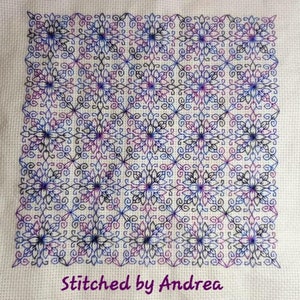 Floral Intensity Blackwork Chart - Etsy