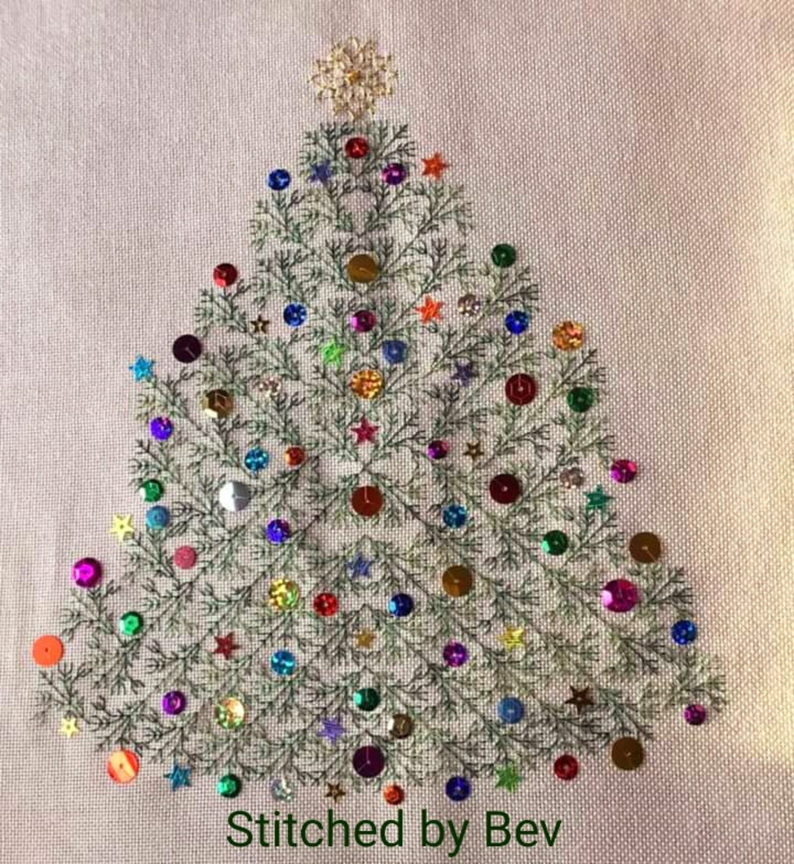 Traditional Christmas Tree Blackwork Chart - Etsy