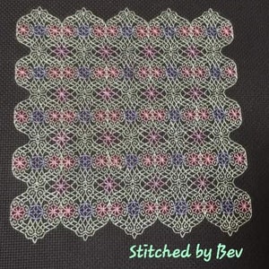 Oriental Lace Square Blackwork Chart - Etsy