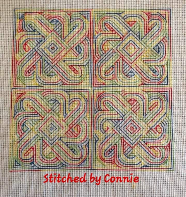 Geometric Rainbows Blackwork Chart - Etsy