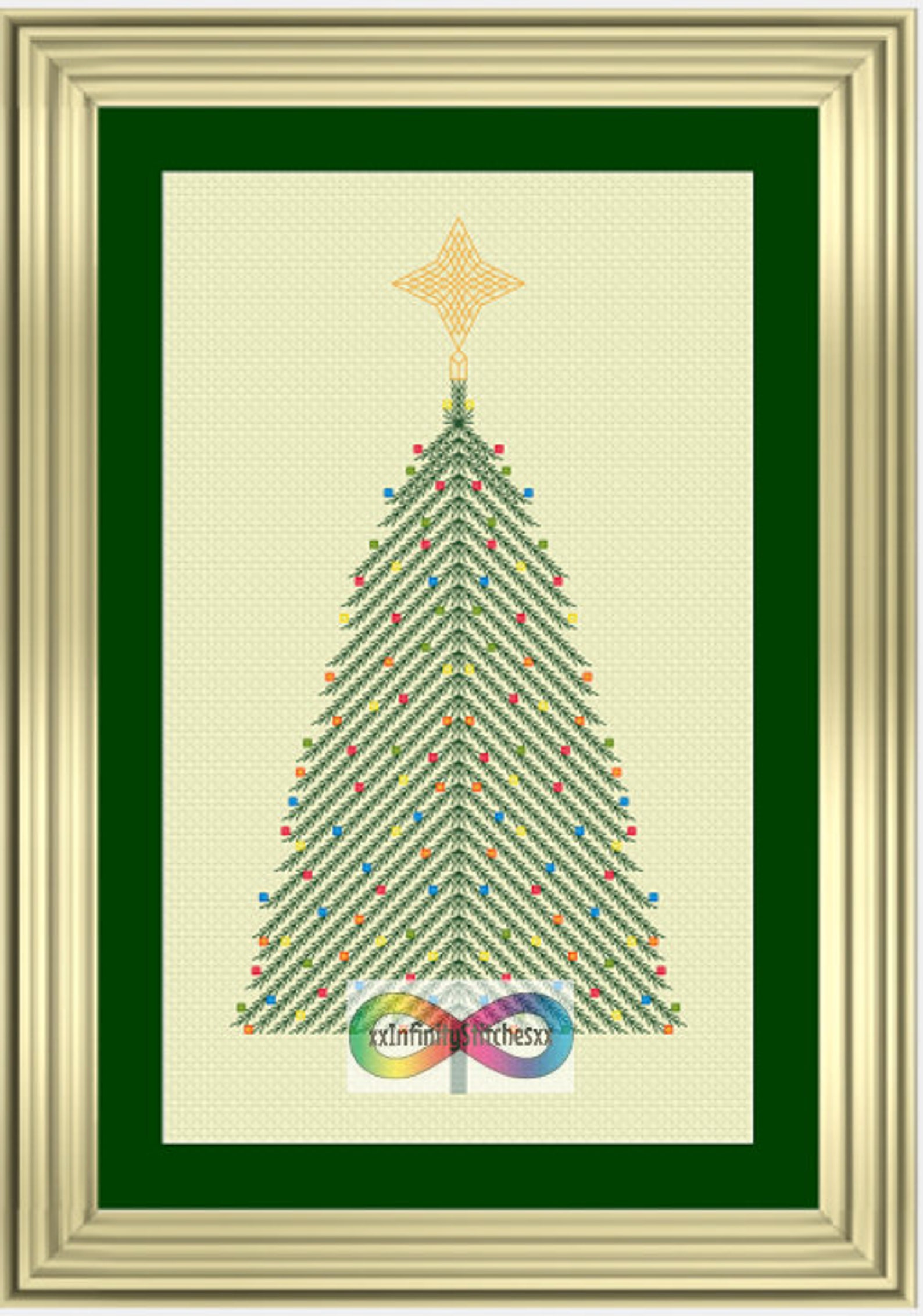 Christmas Tree 2022 Blackwork Chart - Etsy