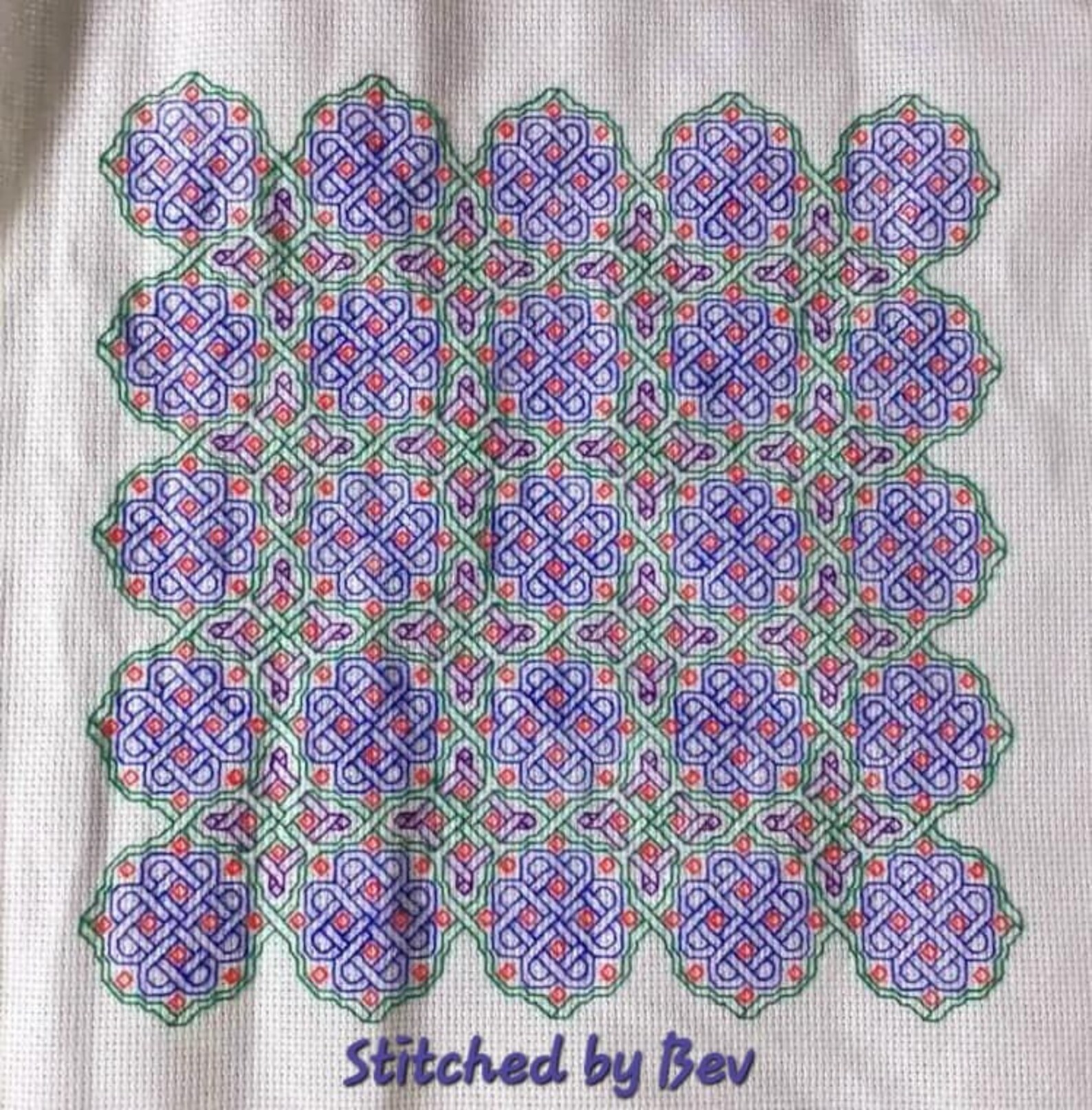 Woven Celtic Knot Tiles Blackwork Chart - Etsy