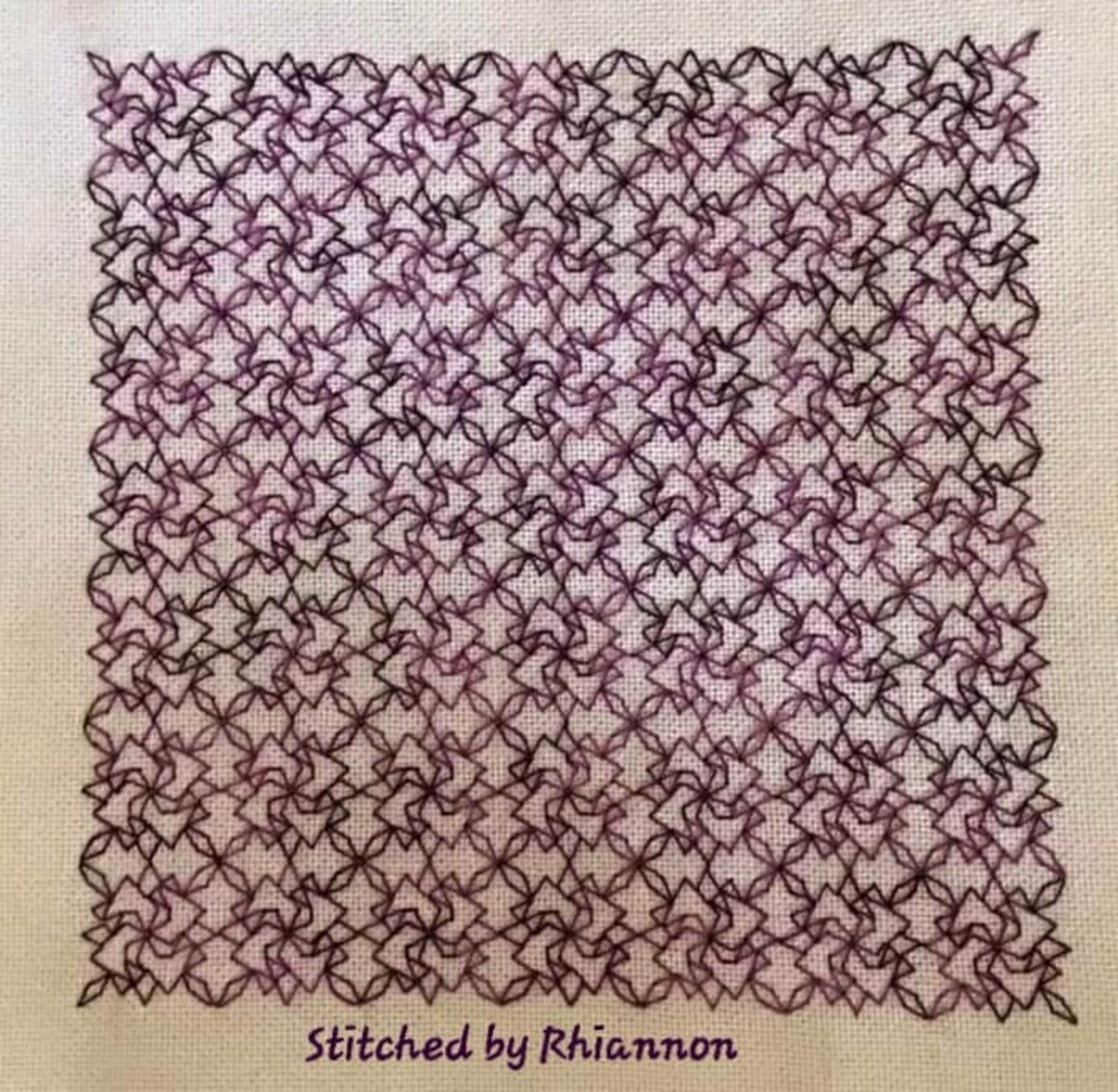 Twisted Stars Lace Panel Blackwork Chart - Etsy