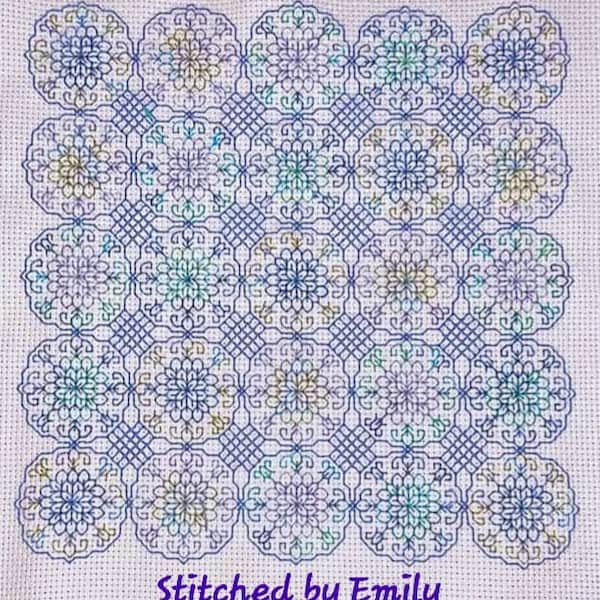 Woven Octagonal Ribbons Lace Blackwork Chart - Etsy