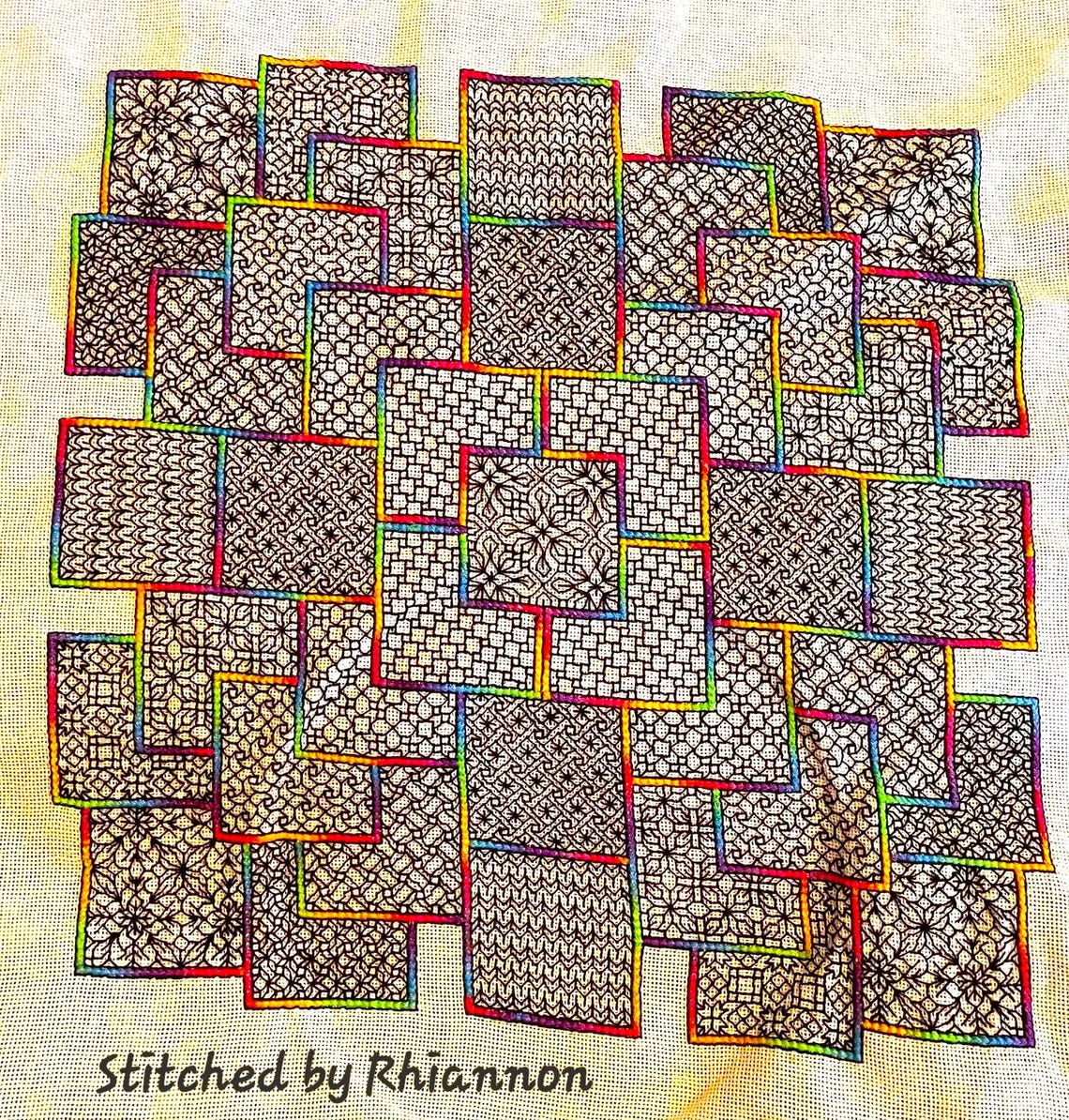 Quadrata Blackwork Chart - Etsy