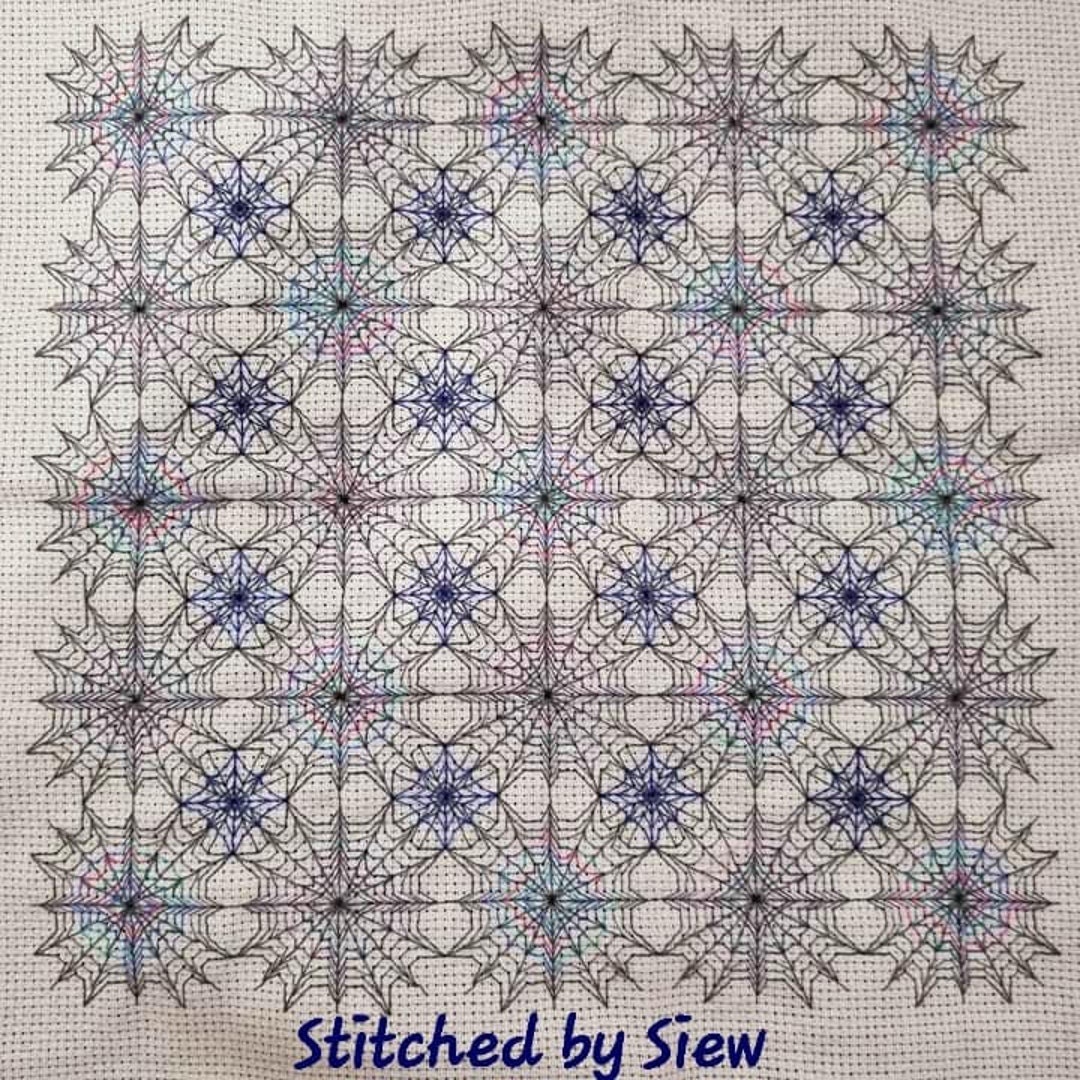 Spider Web Lace Blackwork Chart - Etsy