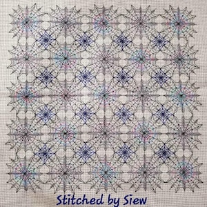 Spider Web Lace Blackwork Chart - Etsy