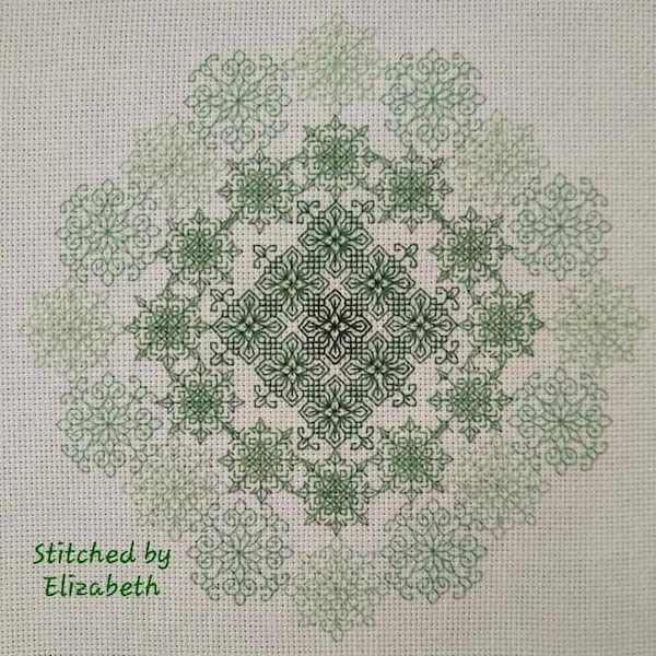 Crazy Squares Lace Sampler Blackwork Chart - Etsy