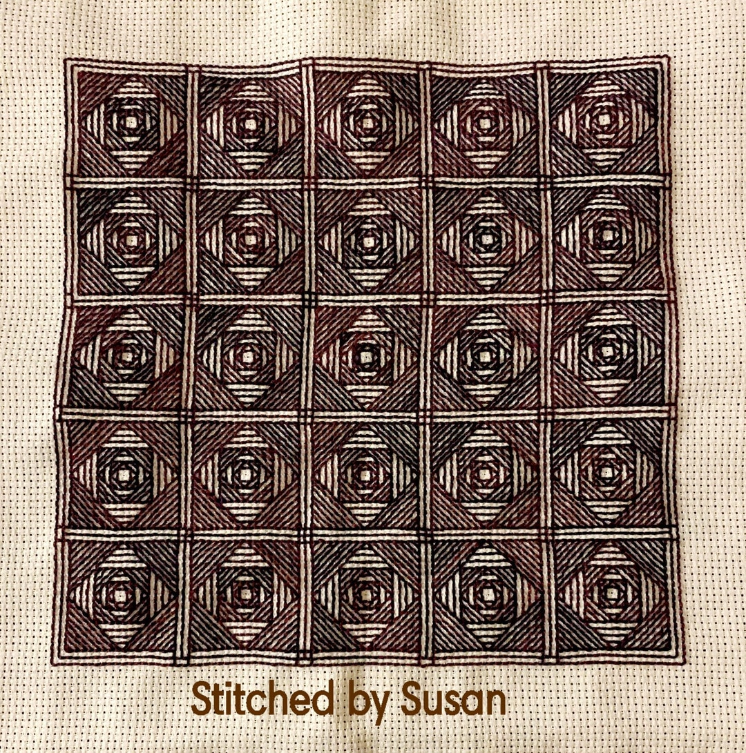 Zentangle Tiles Blackwork Chart - Etsy