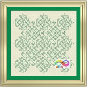 Celtic Knot Blooms Blackwork Chart - Etsy