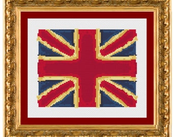 Union Jack Cross Stitch - Etsy