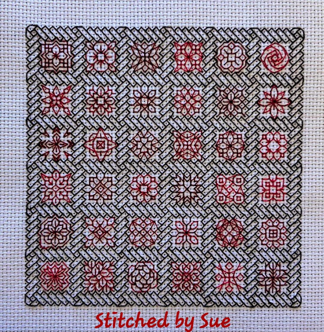 36 Mini Motifs Blackwork Chart - Etsy