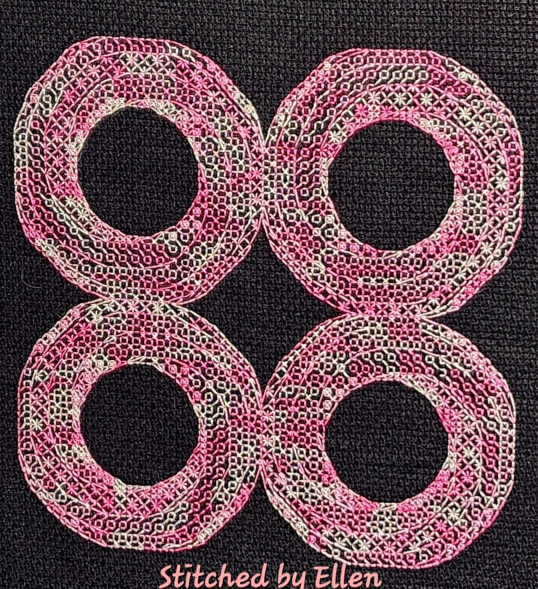 Vortex Circles Blackwork Chart - Etsy