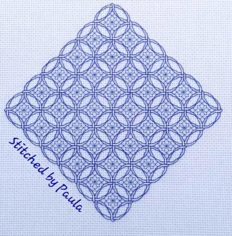 Twisted Woven Rings Lace Blackwork Chart. - Etsy
