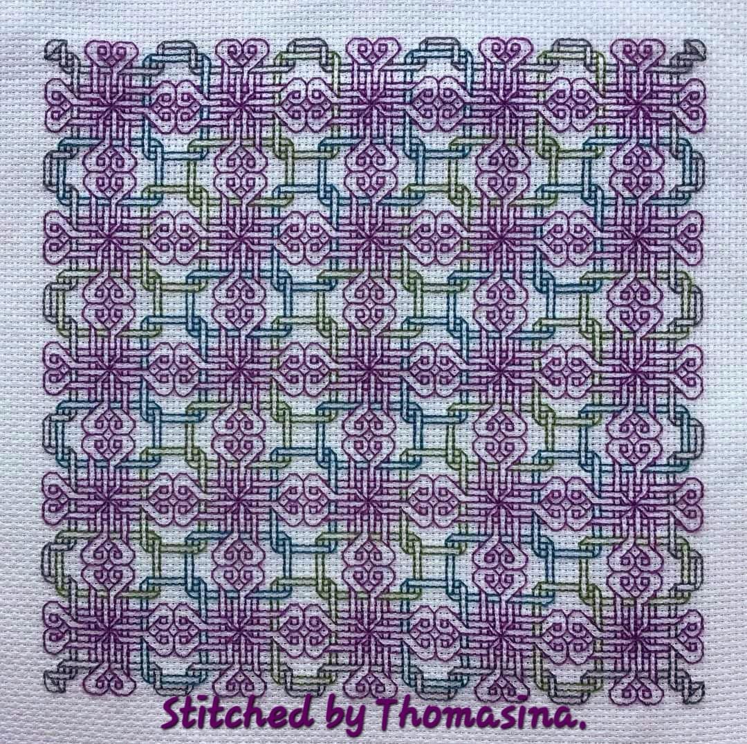 Fancy Woven Lace Blackwork Chart - Etsy