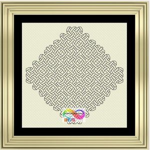 Wonky Woven Ribbon Diamond Lace Blackwork Chart - Etsy