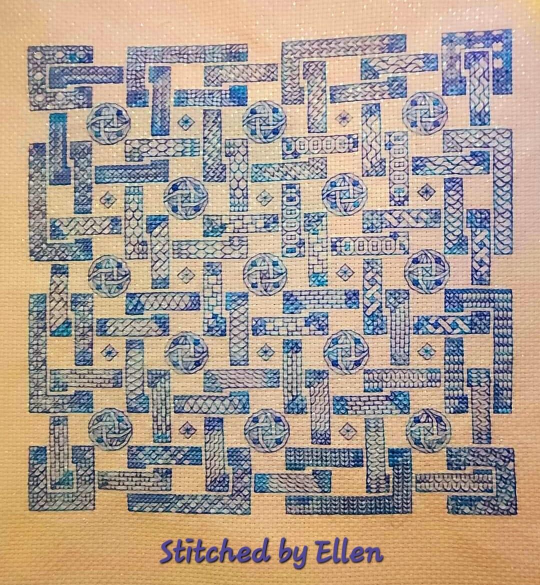 Linked Squares Blackwork Chart - Etsy