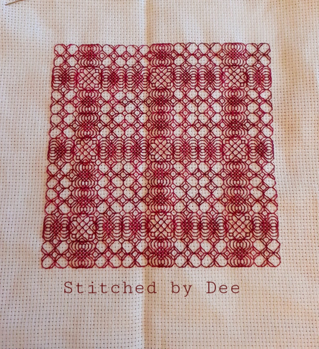 Squares Lace Panel Blackwork Chart - Etsy