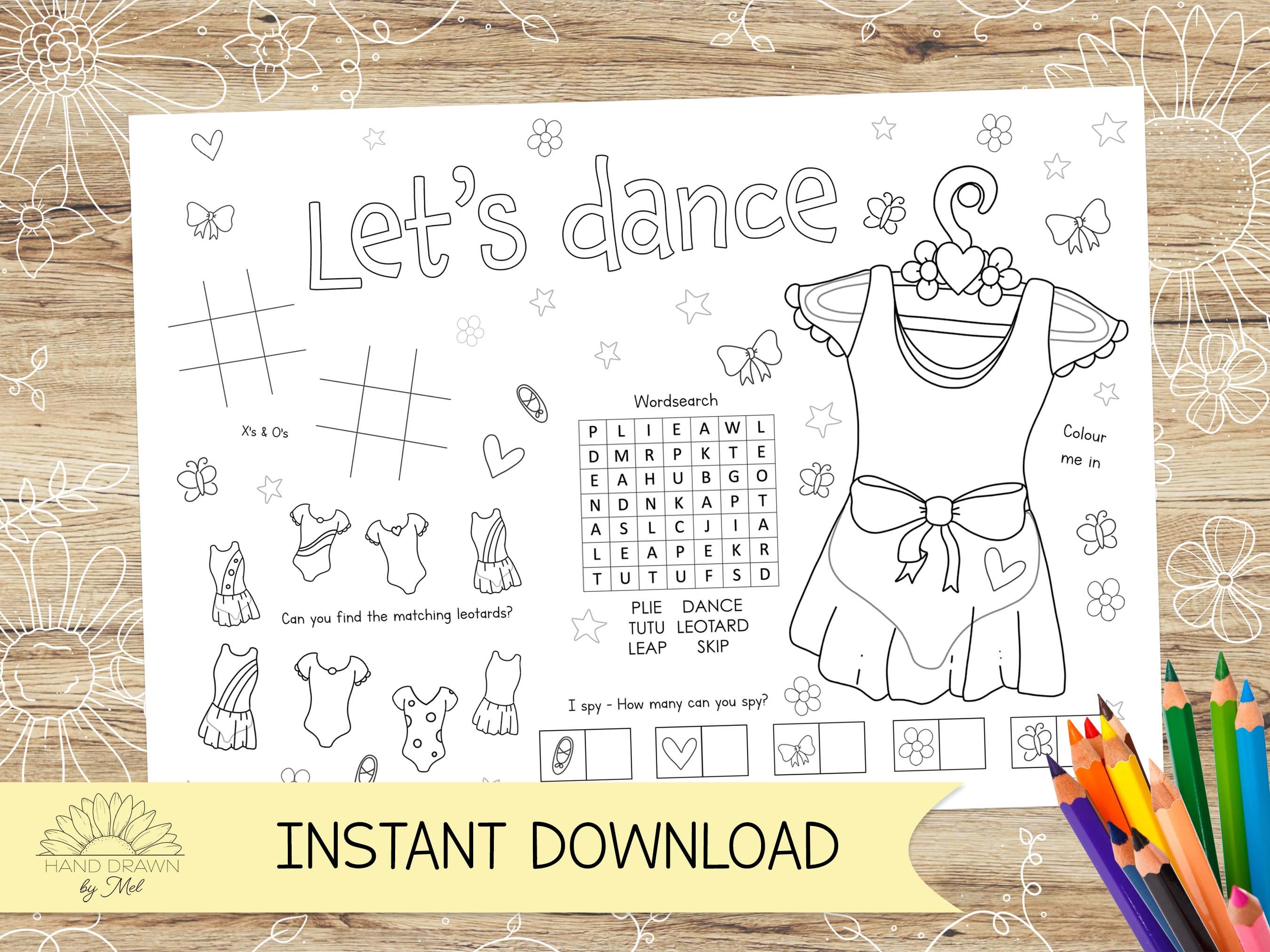 Word Dance Coloring Pages