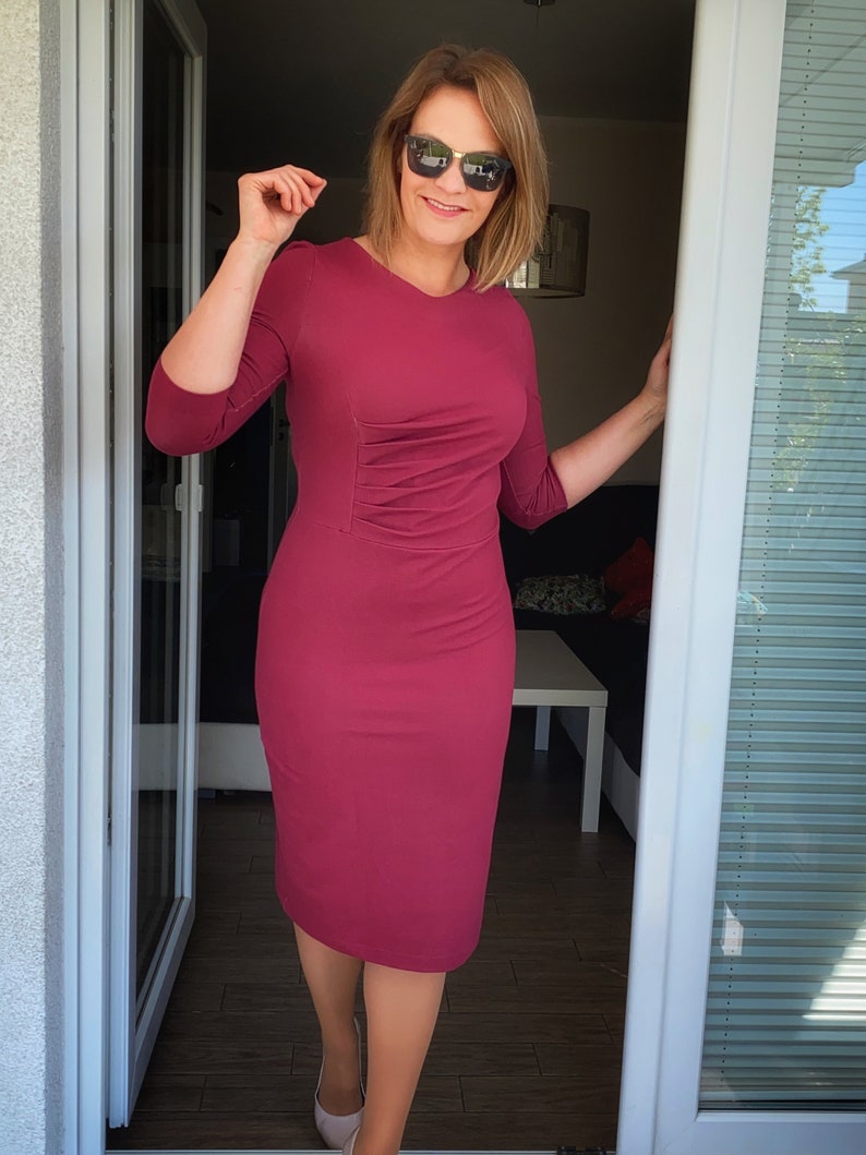 Dress JOYCE PDF Pattern (in German), Size 34-54 A4, A0, Instructions - Etsy