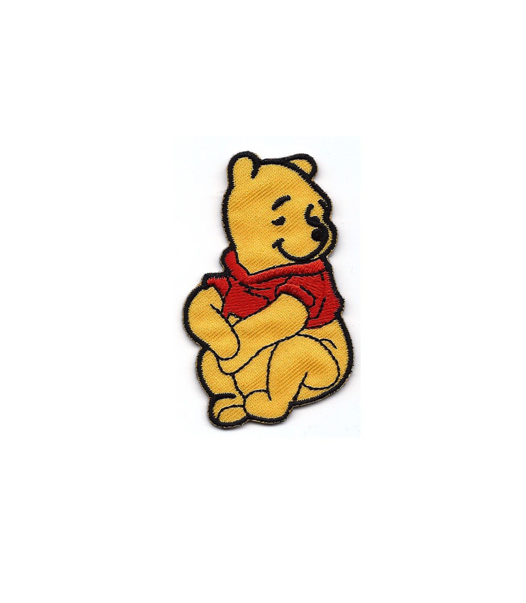1.5x2.5 Pooh Bear Embroidered IRON ON PATCH / Sew on Cutie Winnie ...