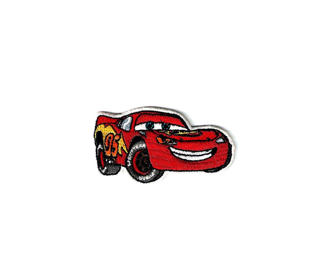 3x1.5" Monty Lightning Mcqueen IRON ON PATCH Sew on Disney Cars Movie ...