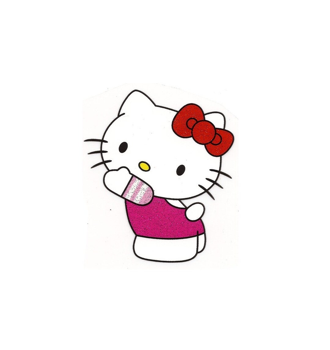 2.75x3" Kitty Cat IRON ON TRANSFER Decor Heat Vinyl - Diy on Bag Hat ...