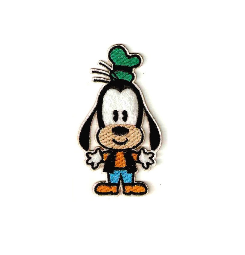 2x3.5" Cutie Goofy Disney Embroidered IRON ON PATCH / Sew on Fabulous ...